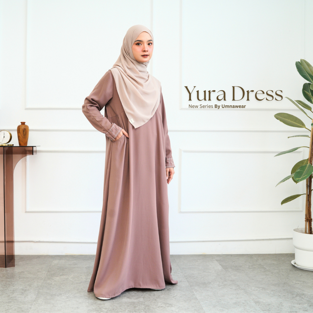 Jual Yura Dress Wanita Muslimah Busui Friendly Gamis Syari Premium By ...