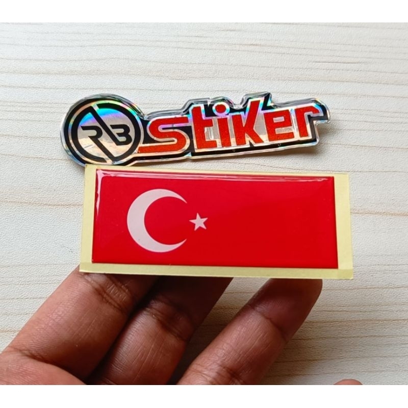 Jual Stiker timbul/Emblem Bendera TURKI lentur 3D | Shopee Indonesia