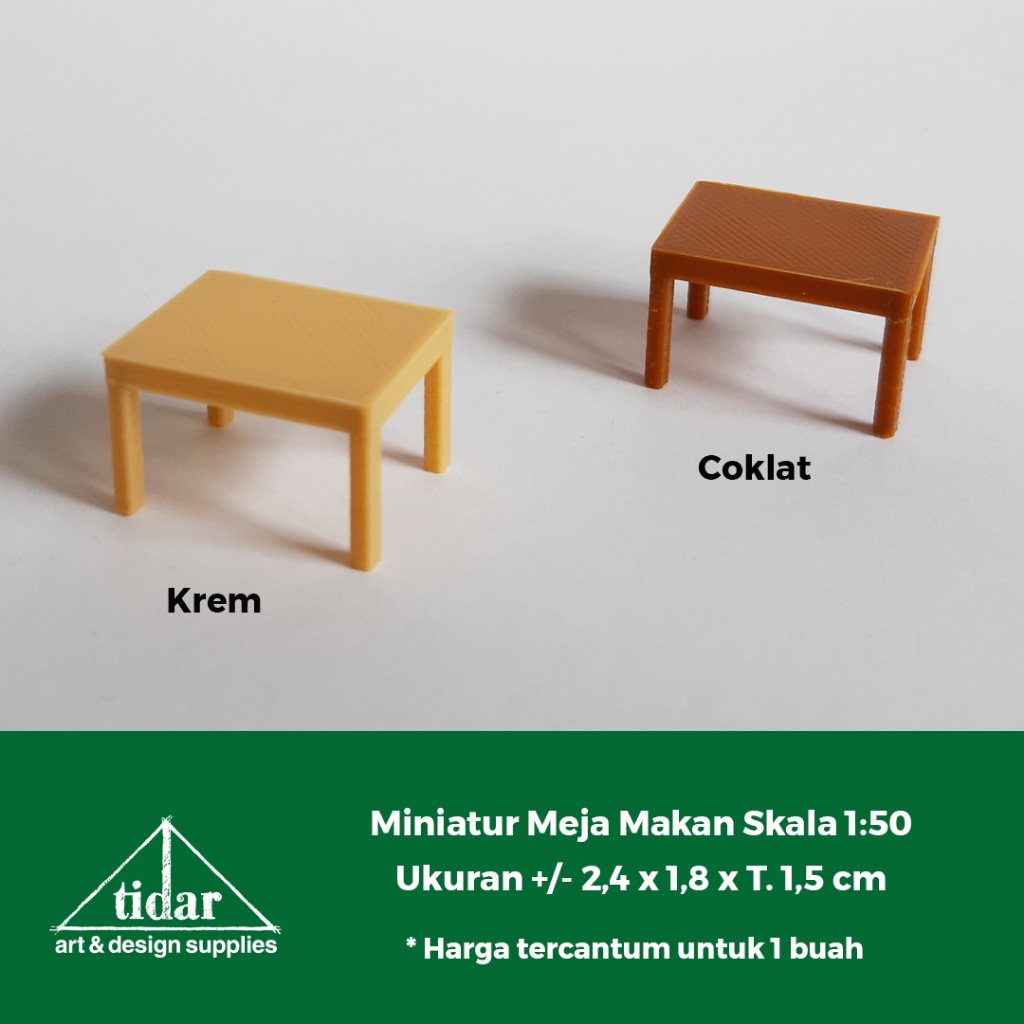 Jual AN - Miniatur Meja Makan Skala 1:50 - Maket Meja Panjang Minimalis ...