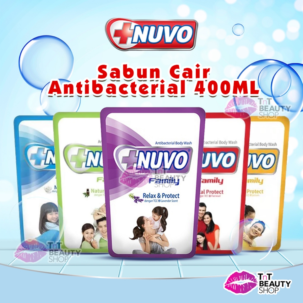 Jual NUVO Family Sabun Mandi Cair Pouch Refill 400ml Series | TnT ...