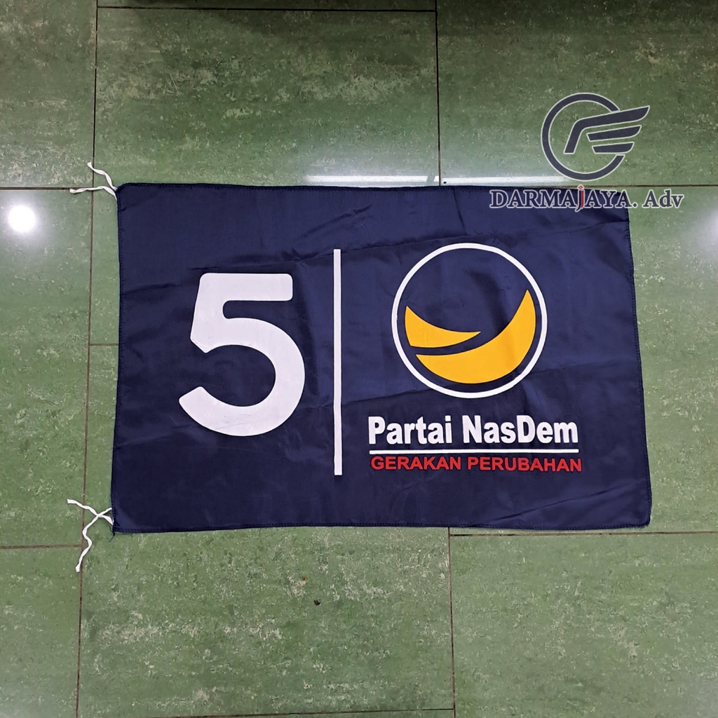Jual bendera partai NASDEM ukuran 60x90 cm | Shopee Indonesia