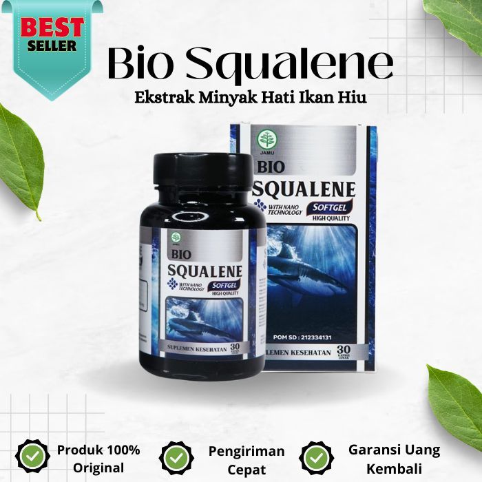 Jual Bio Squalene Softgel Ekstrak Minyak Hati Ikan Hiu 100% Original ...