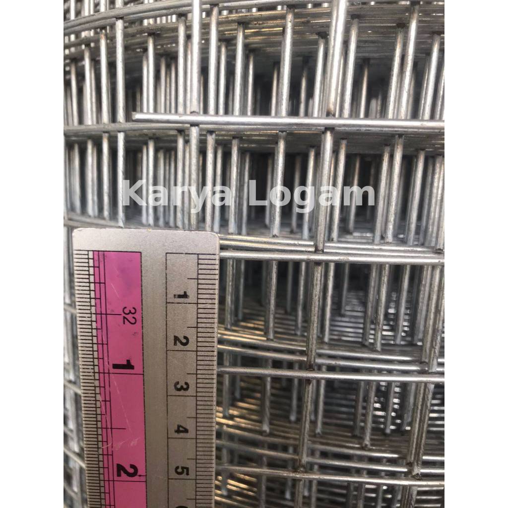 Jual (Per 5 mtr) Kawat Loket / Wiremesh Galvanis 25 x 25 mm tebal 1.6 ...