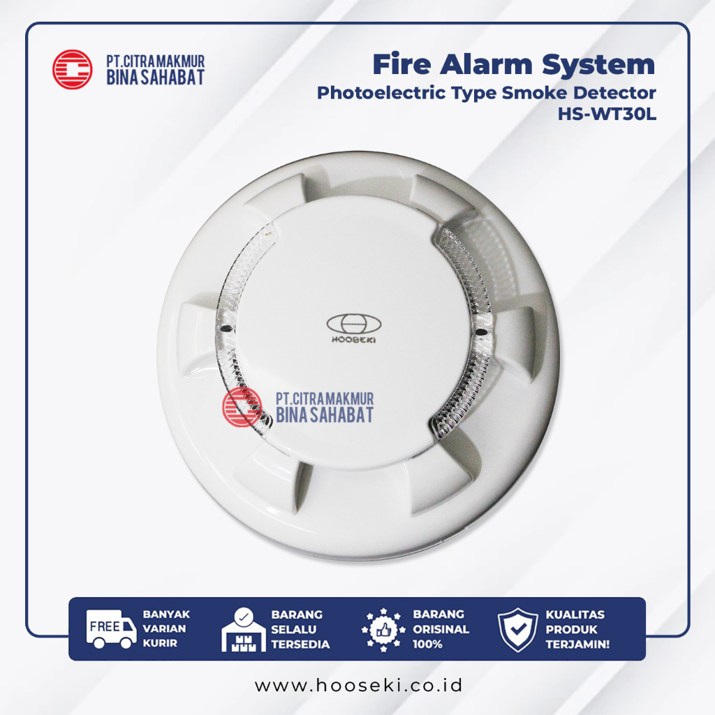 Jual Photoelectric Smoke Detector Hooseki (HS-WT30L) | Shopee Indonesia