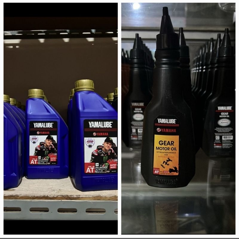 Jual Paket Oli Super Matic Yamalube 1L + Gear Oli Hitam Yamalube 150ml ...