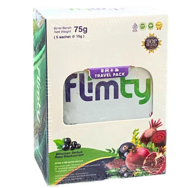 Jual FLIMTY TRAVEL PACK 5 SACHET /Flimty Travel pack Blackcurrent ...