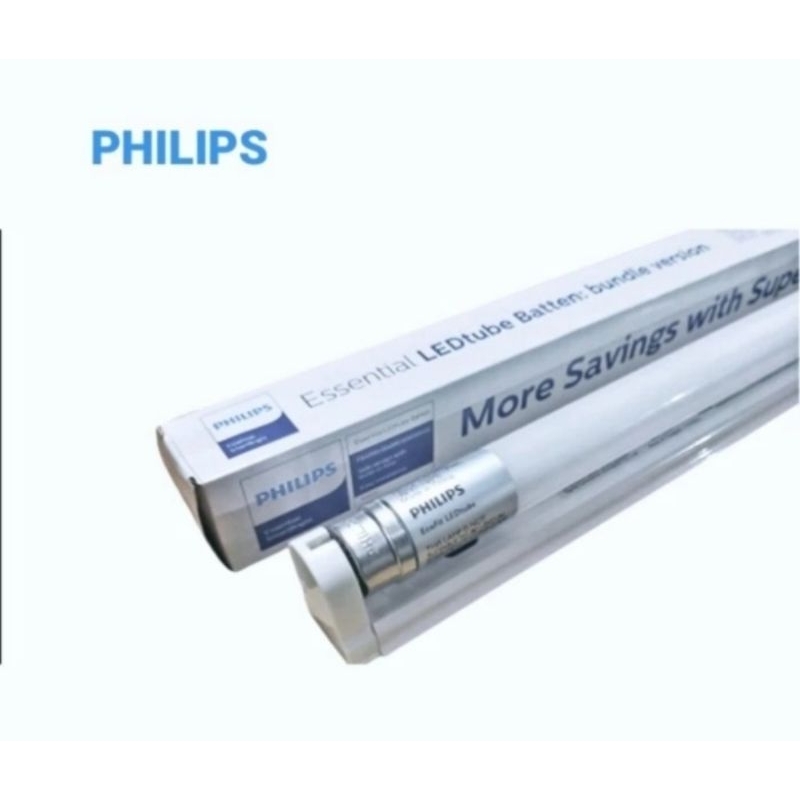 Jual Philips Ecofit LED SET Kap + Lampu TL LED T8 16w Putih Terang | Shopee Indonesia