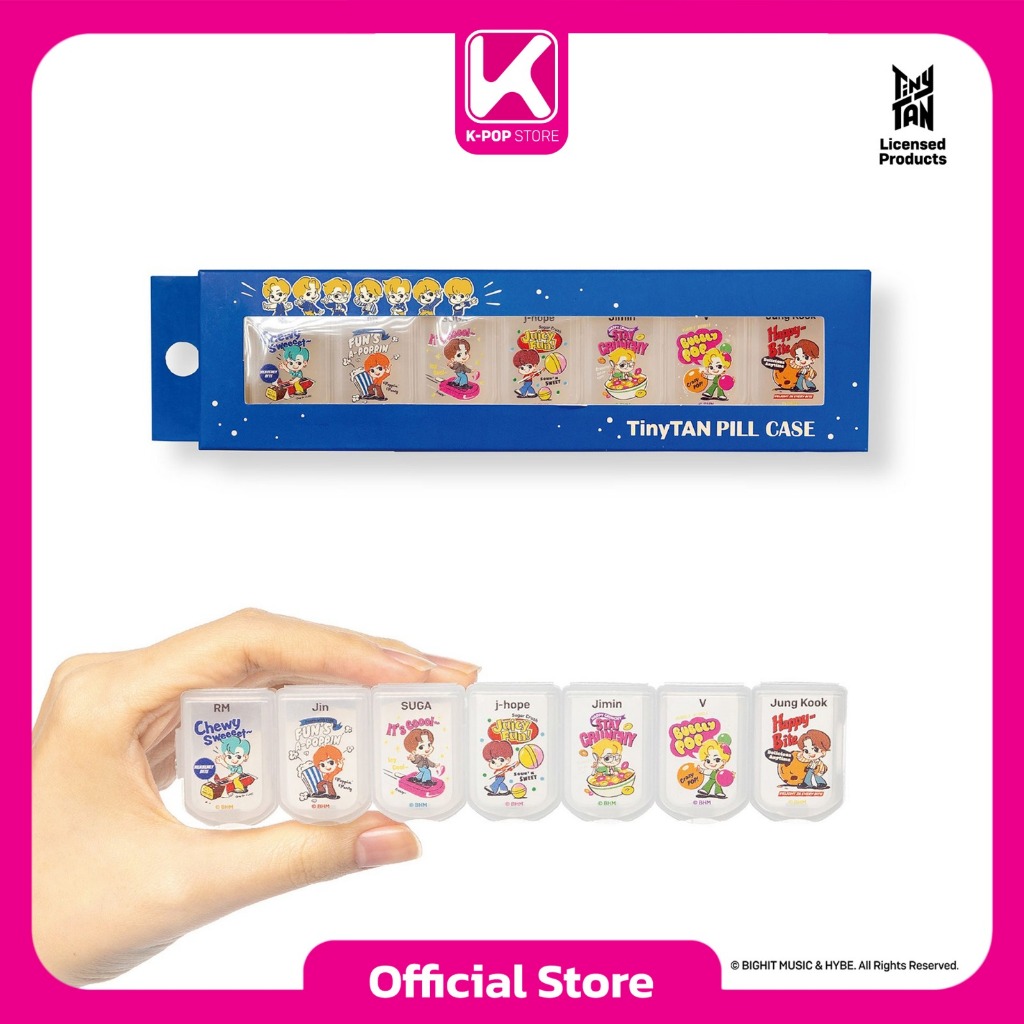 Jual TinyTan BTS Pill Case TinyMART (Wadah Pill) | Shopee Indonesia