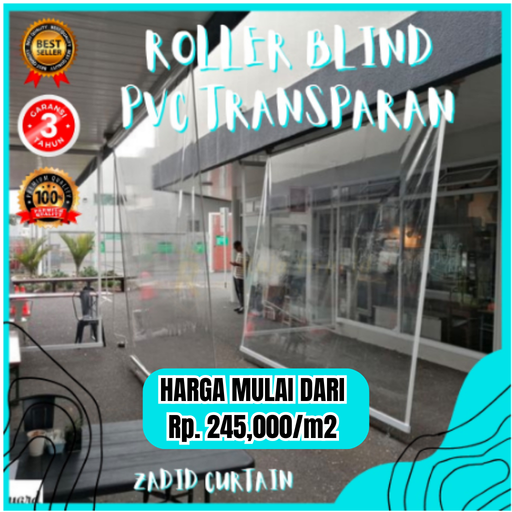 Jual Roller Blind PVC Transparan - Tirai Gulung Outdoor - Krey Musim ...