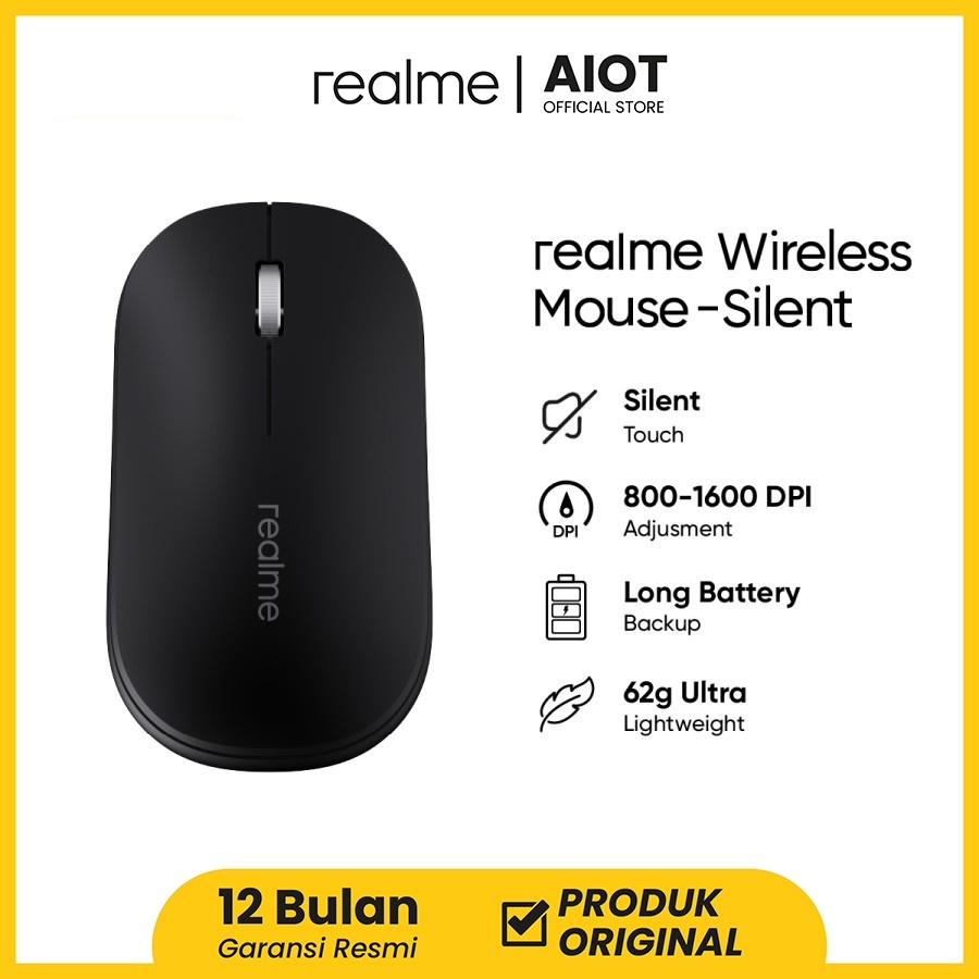 Jual Realme wireless mouse - silent touch 2.4g wireless | Shopee Indonesia