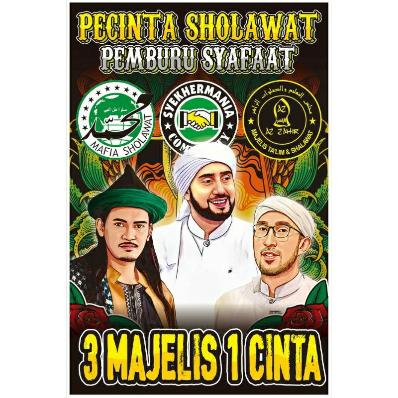 Jual Bendera sholawat pecinta sholawat pemburu syafaat | Shopee Indonesia