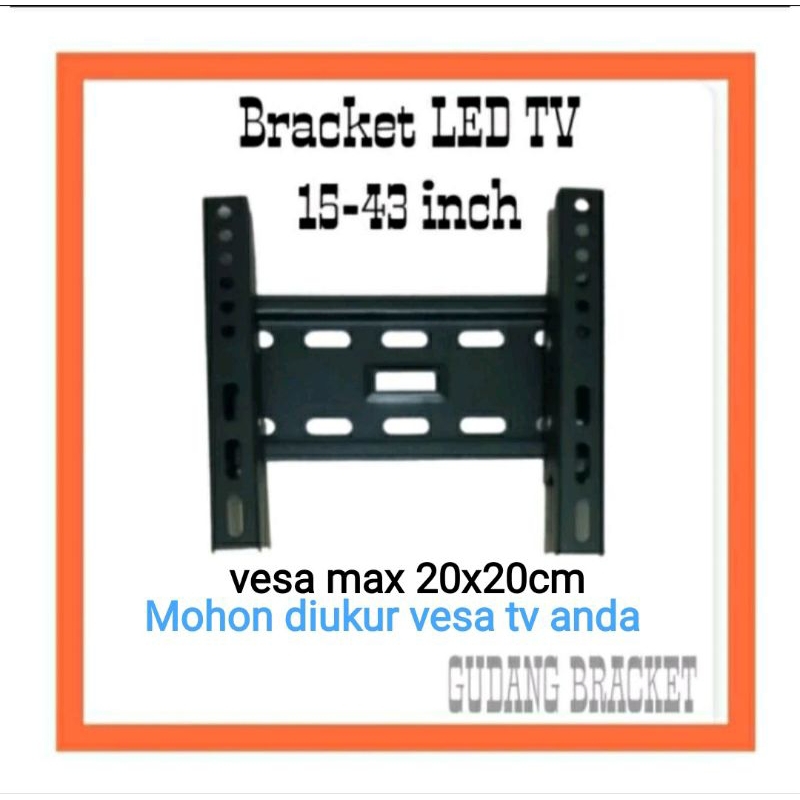 Jual Braket LED TV Bracket Dinding Bracket Monitor Bracket TV 14 15 17 ...