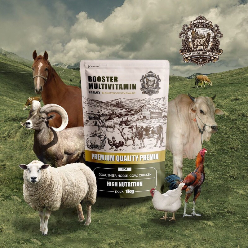Jual Pelengkap Pakan Hewan Ternak Premix multivitamin booster vitamin ...