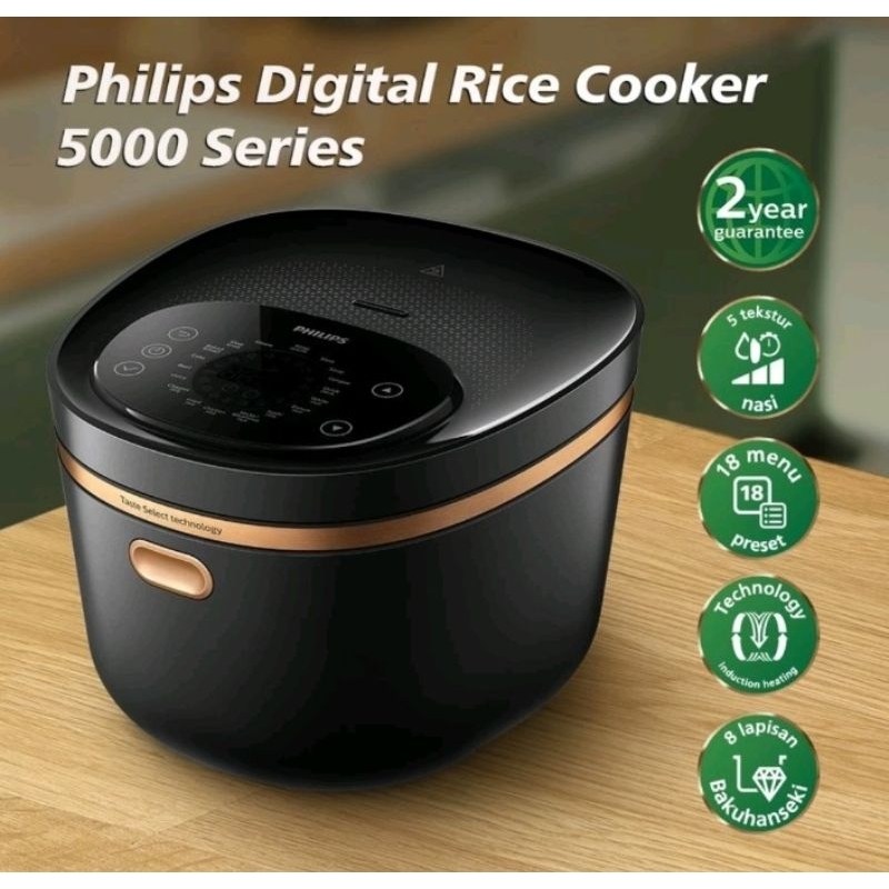 Jual Philips Digital Rice Cooker 5000 Series HD4539/30 - Induction ...