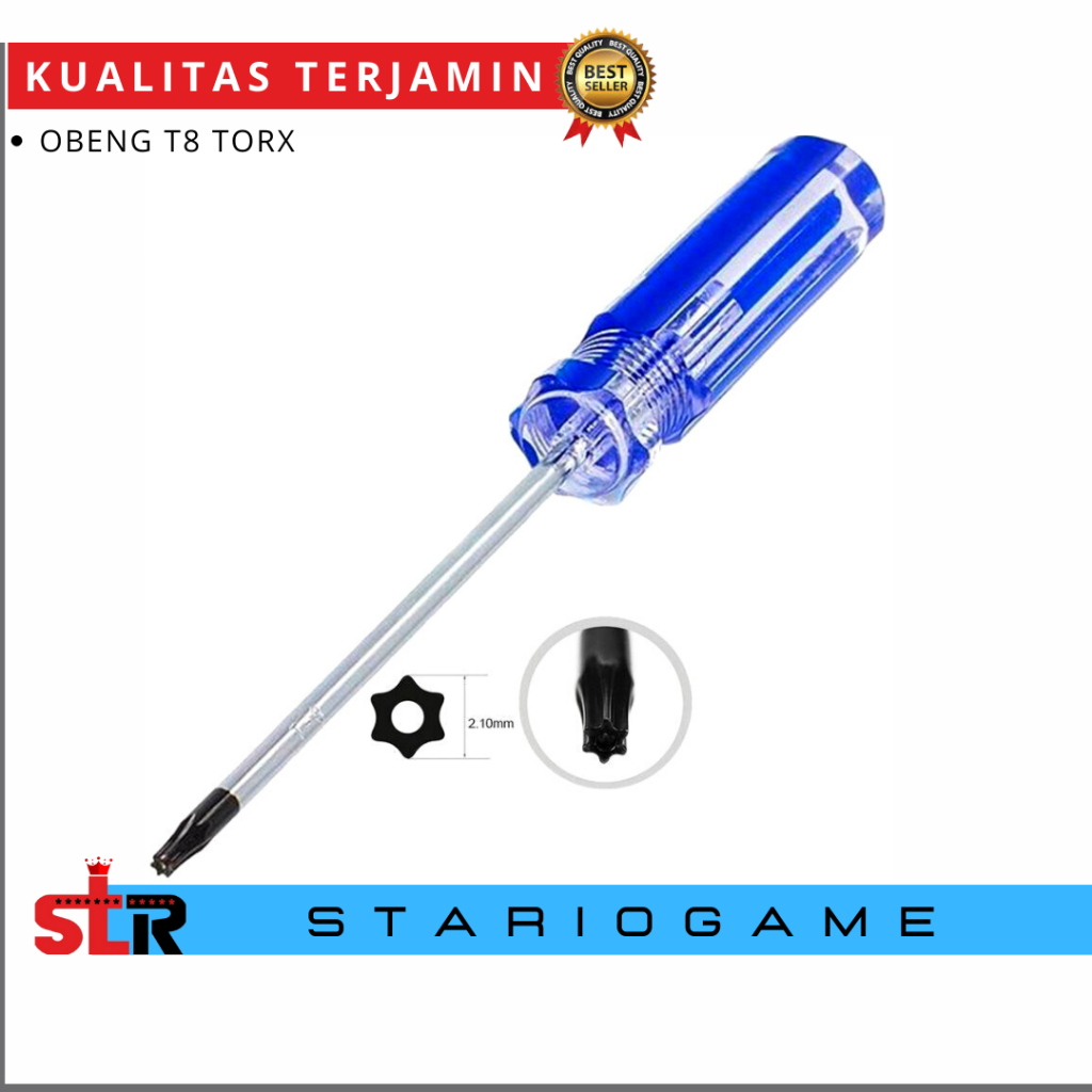 Jual Obeng T8 TORX obeng kembang Obeng ps3 Obeng ps4 Obeng ps5 stick ...