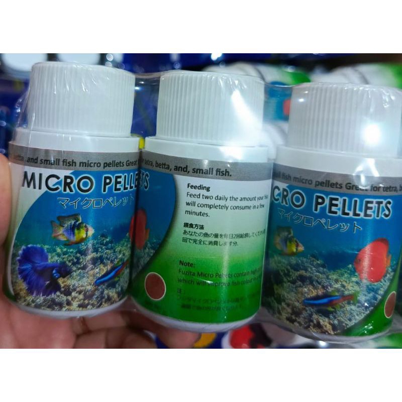 Jual Micro Pellets / pelet mikro untuk cupang, guppy, tetra 30gram ...