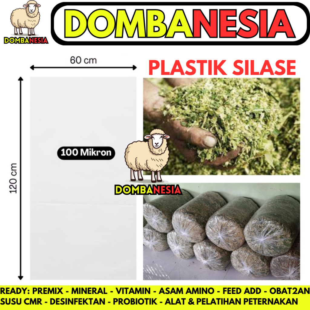 Jual PLASTIK SILASE 100 Mikron Berat 1 KG Isi 8 Lembar - Kantong ...