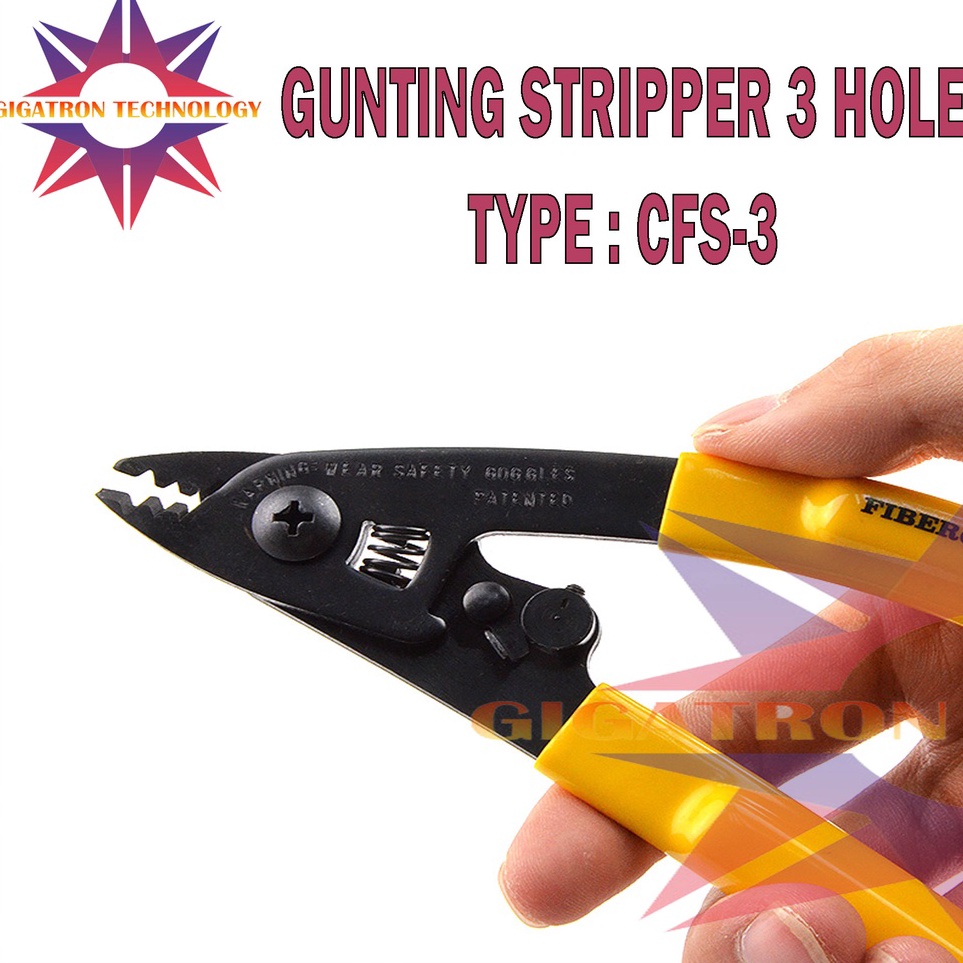 Jual Kirim Sekarang Stripper Fiber Optik 3 Hole CFS-3 / Tang Fiber ...
