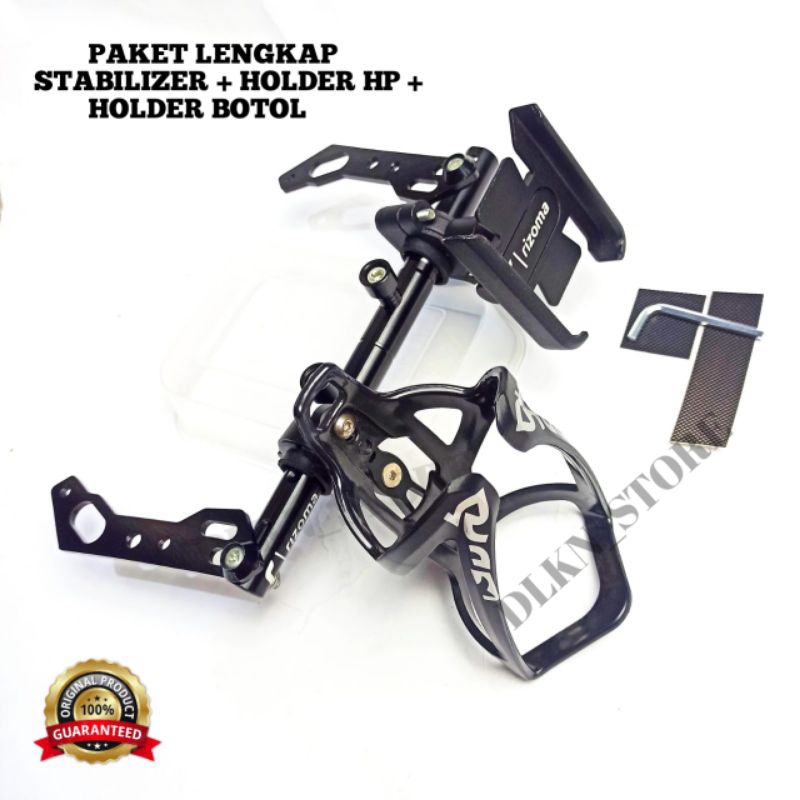 Jual Holder HP paket lengkap + holder botol + stabilizer motor Nmax ...