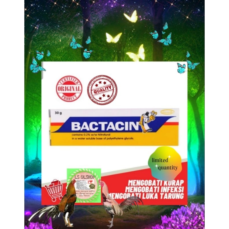 Jual bactacin 30 gr obat ayam luka kurap korep impor thailand | Shopee ...