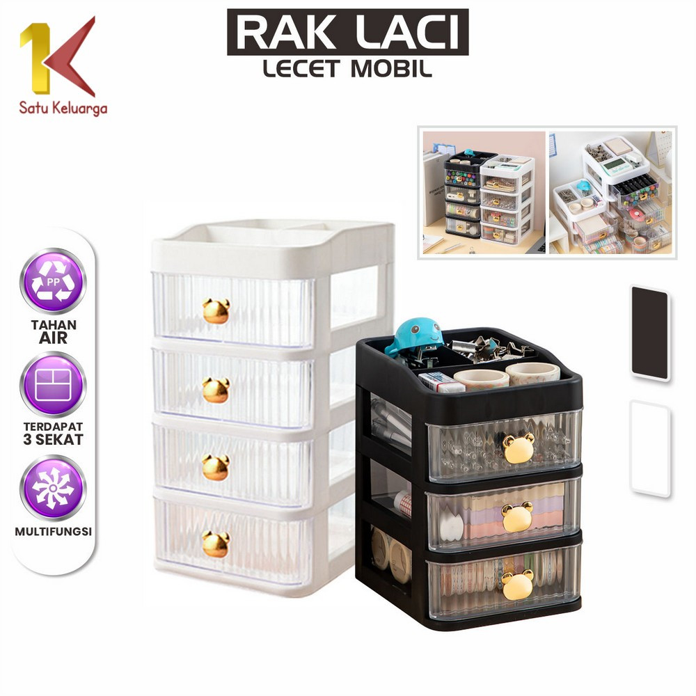 Jual Satu Keluarga Rak Kosmetik Serbaguna 3 Laci K166 Desktop Drawer ...
