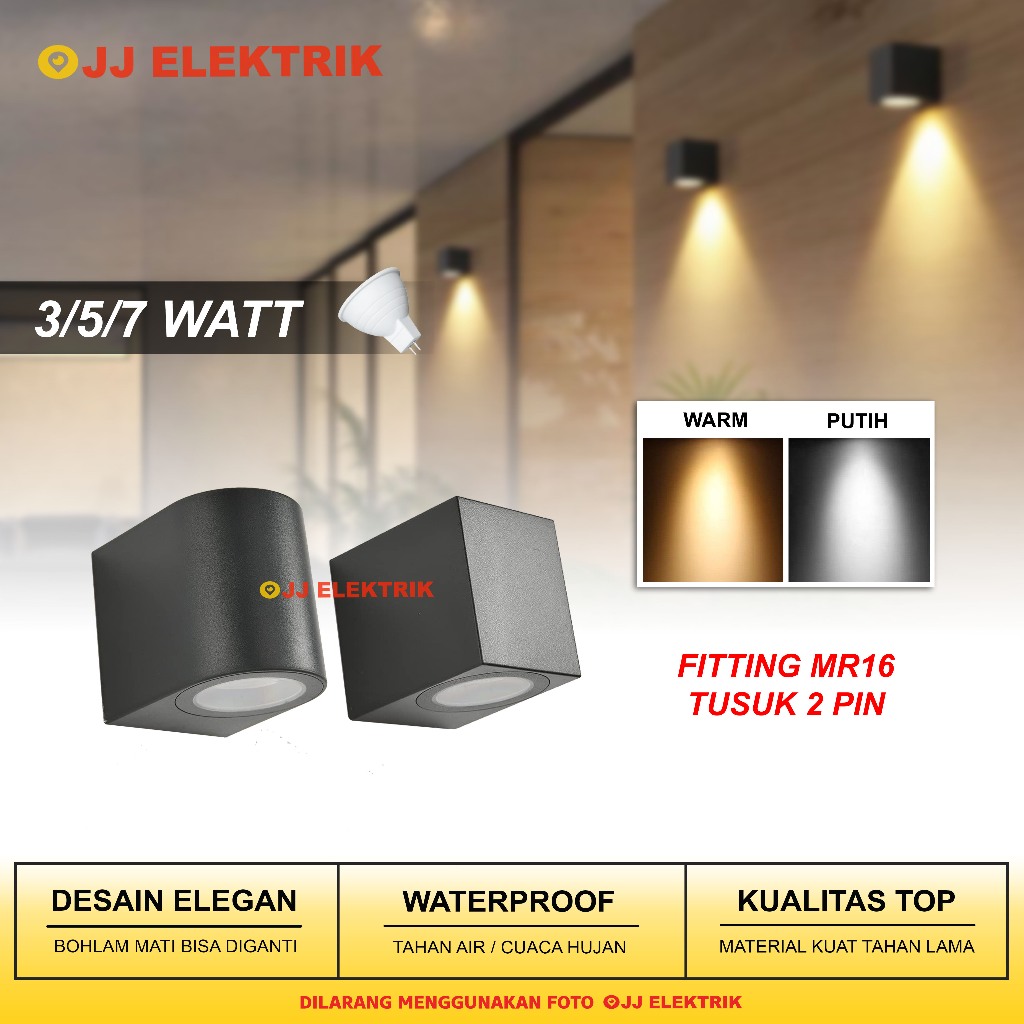 Jual Lampu Dinding Hias Outdoor Fitting Tusuk Sorot Waterproof | Shopee ...