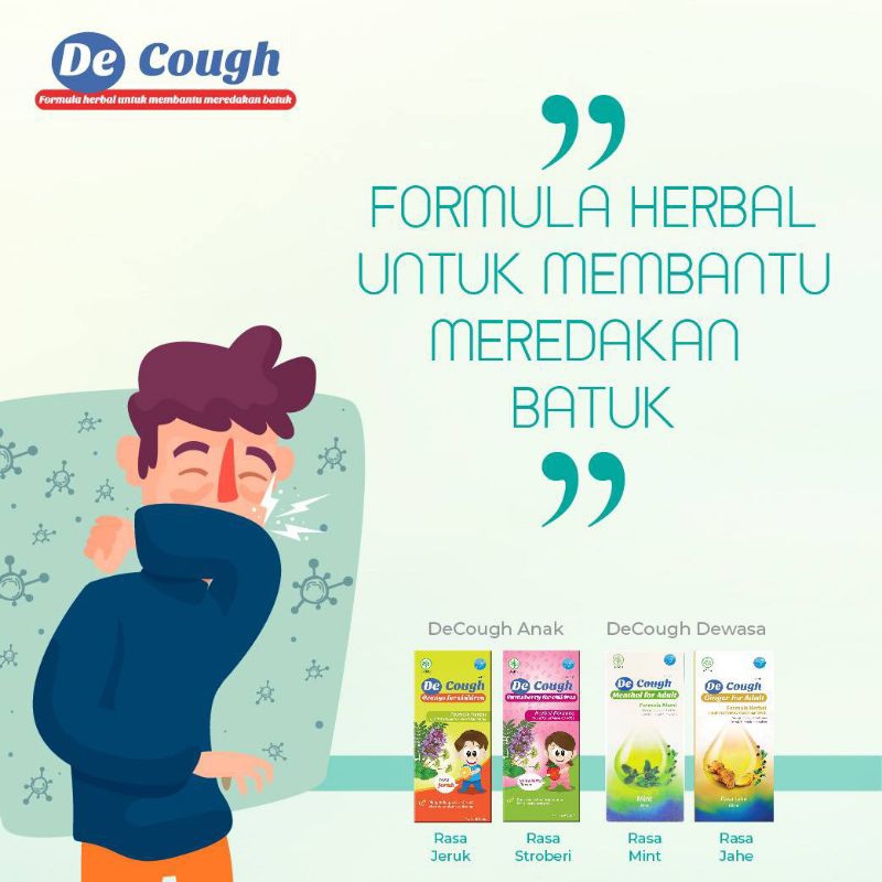 Jual Obat Batuk Herbal Anak Dewasa DECOUGH Obat Batuk FormuIa Bahan ...