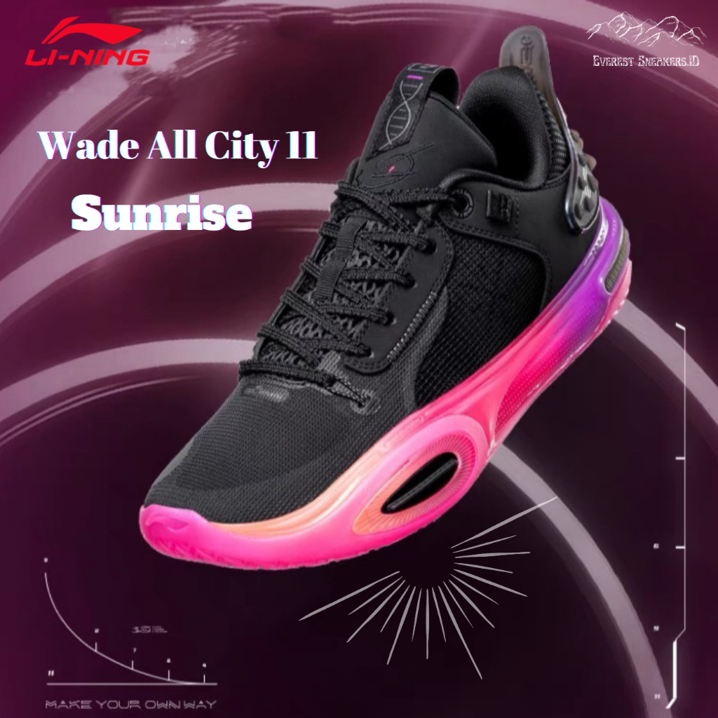 Jual Sepatu Basket Li Ning Wade All City 11 Sunrise Basketball Shoes ...
