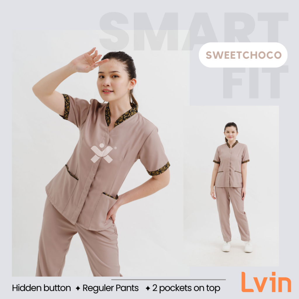 Jual Lvin Baju Seragam suster Haira Batik Series / nanny uniform ...