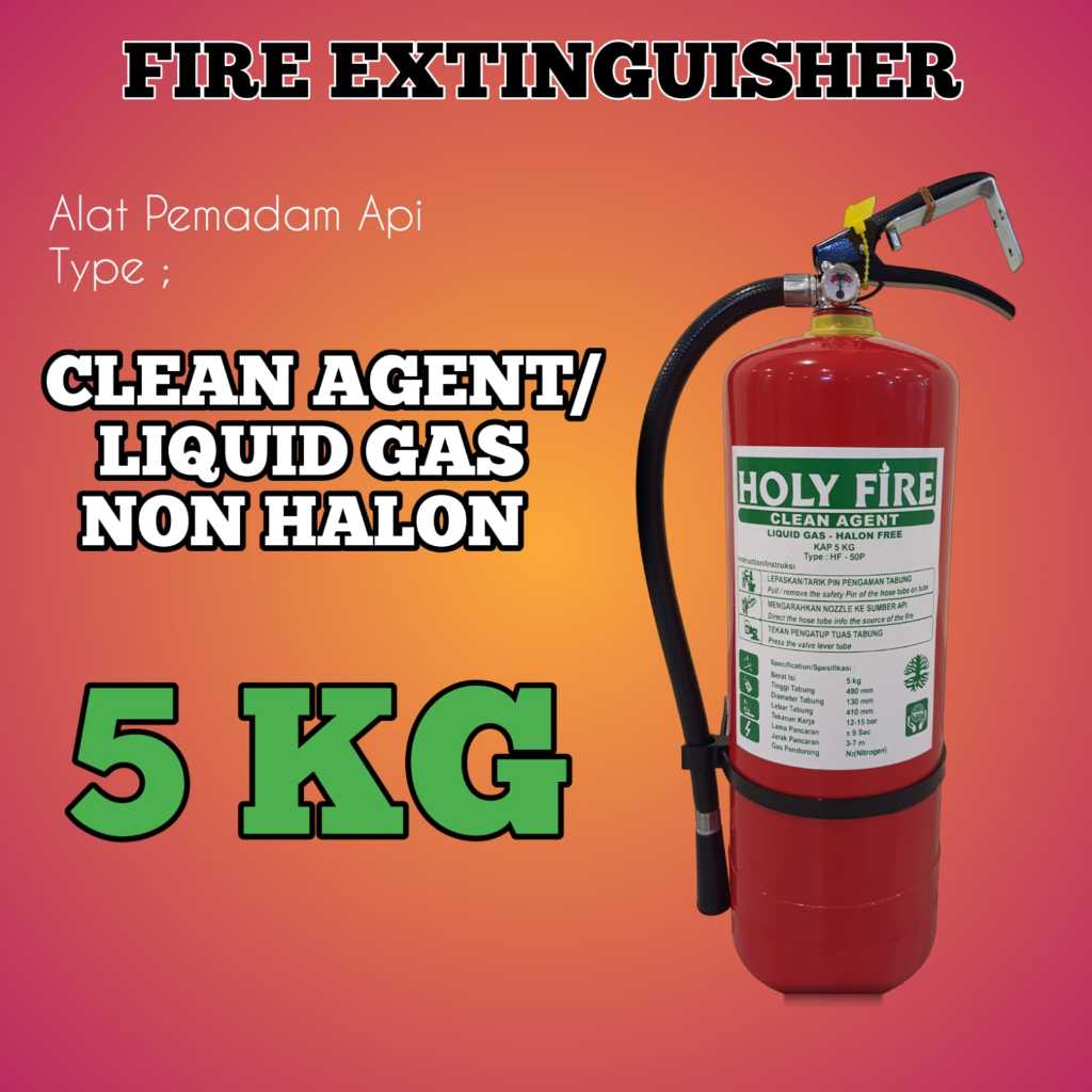 Jual TABUNG APAR PEMADAM CLEAN AGENT 5 KG | Shopee Indonesia