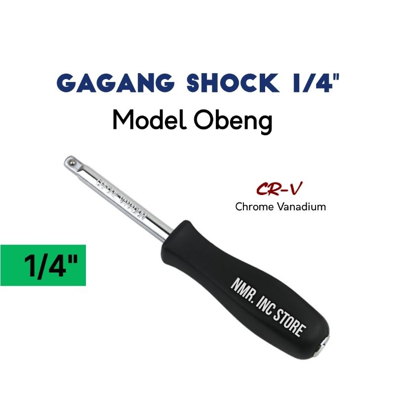 Jual Gagang Shock 1/4 Model Obeng, Drive Spinner Handle Socket Kunci ...