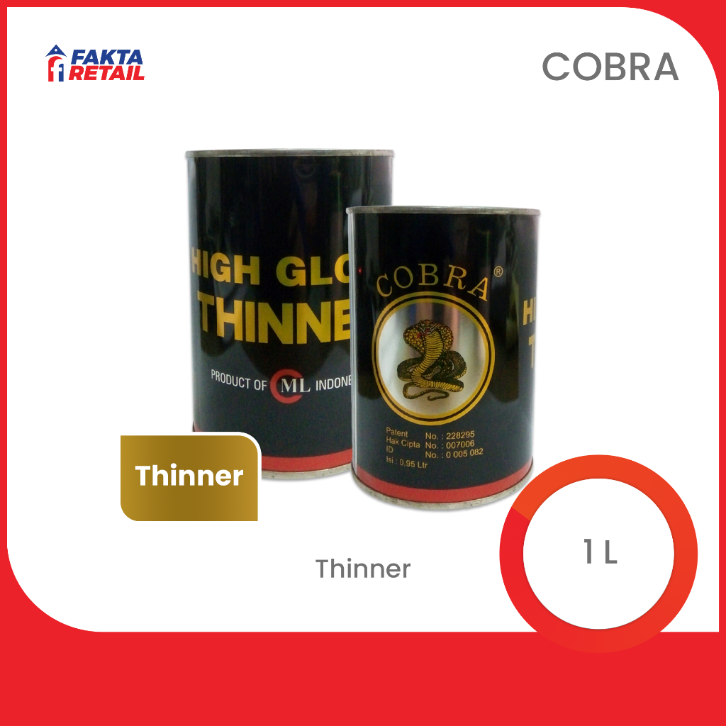 Jual THINNER COBRA 1 LITER | Shopee Indonesia