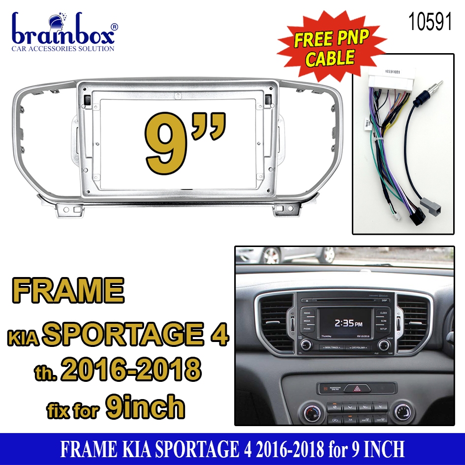 Jual Frame Head Unit Kia Sportage 4 2016-2018 9 Inch Bingkai Panel TV ...