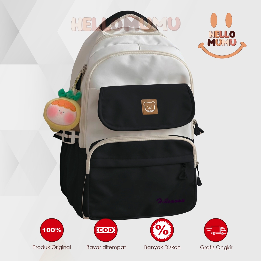 Jual Hellomumu Backpack BEAR- HM1052 | Shopee Indonesia