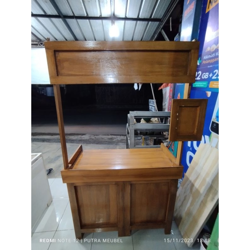 Jual Meja Dagang Lipat Polosan Tanpa Pintu P100xL50 & Meja Booth ...