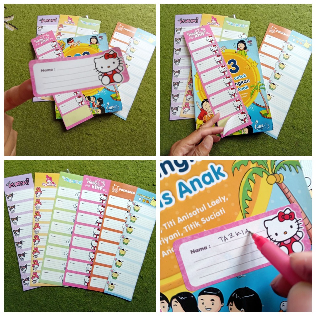 Jual STIKER NAMA STIKER HVS CUTTING STICKER BISA DITULIS PAKAI PENA ...