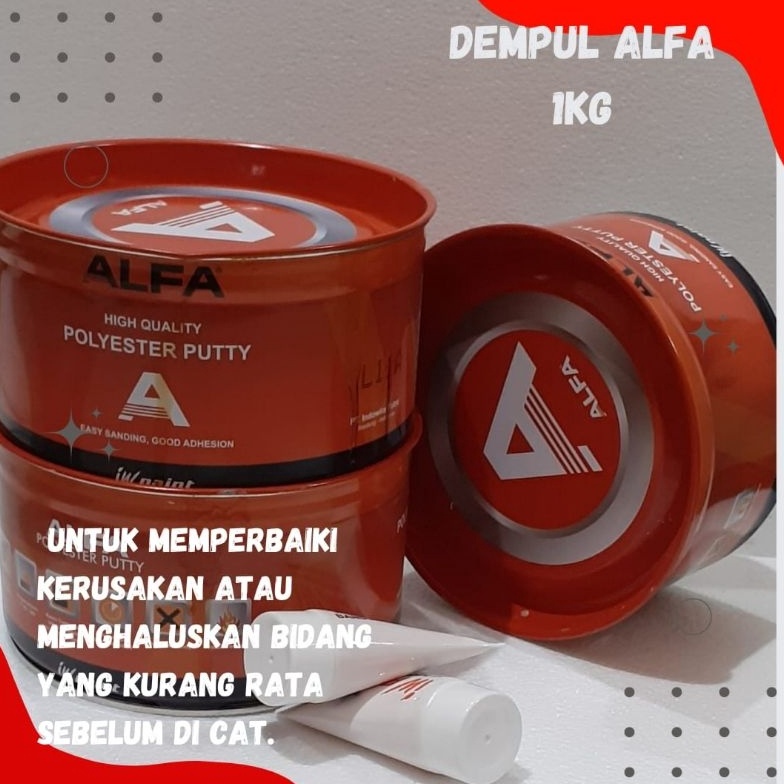 Jual Serba murah DEMPUL ALFA / OSAN / AUTOCLASS 1KG DEMPUL PUTTY DEMPUL ...