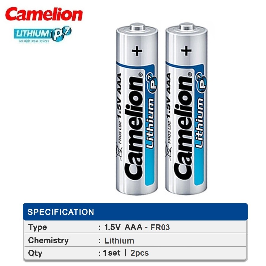 Jual Battery Lithium Camelion - Baterai AAA 1.5V 2pcs | Shopee Indonesia
