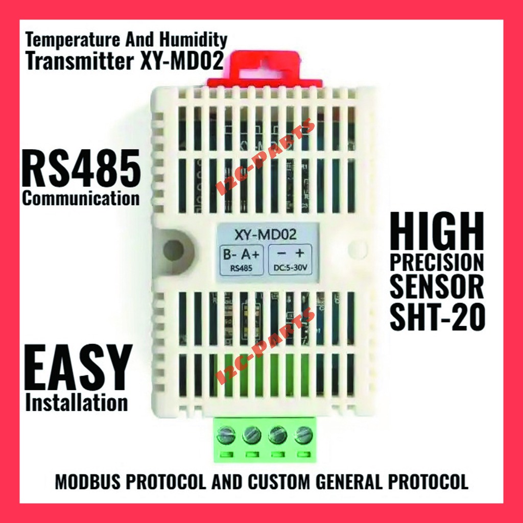 Jual XY-MD02 Temperature Humidity Transmitter Sensor SHT20 Modbus RS485 RTU | Shopee Indonesia