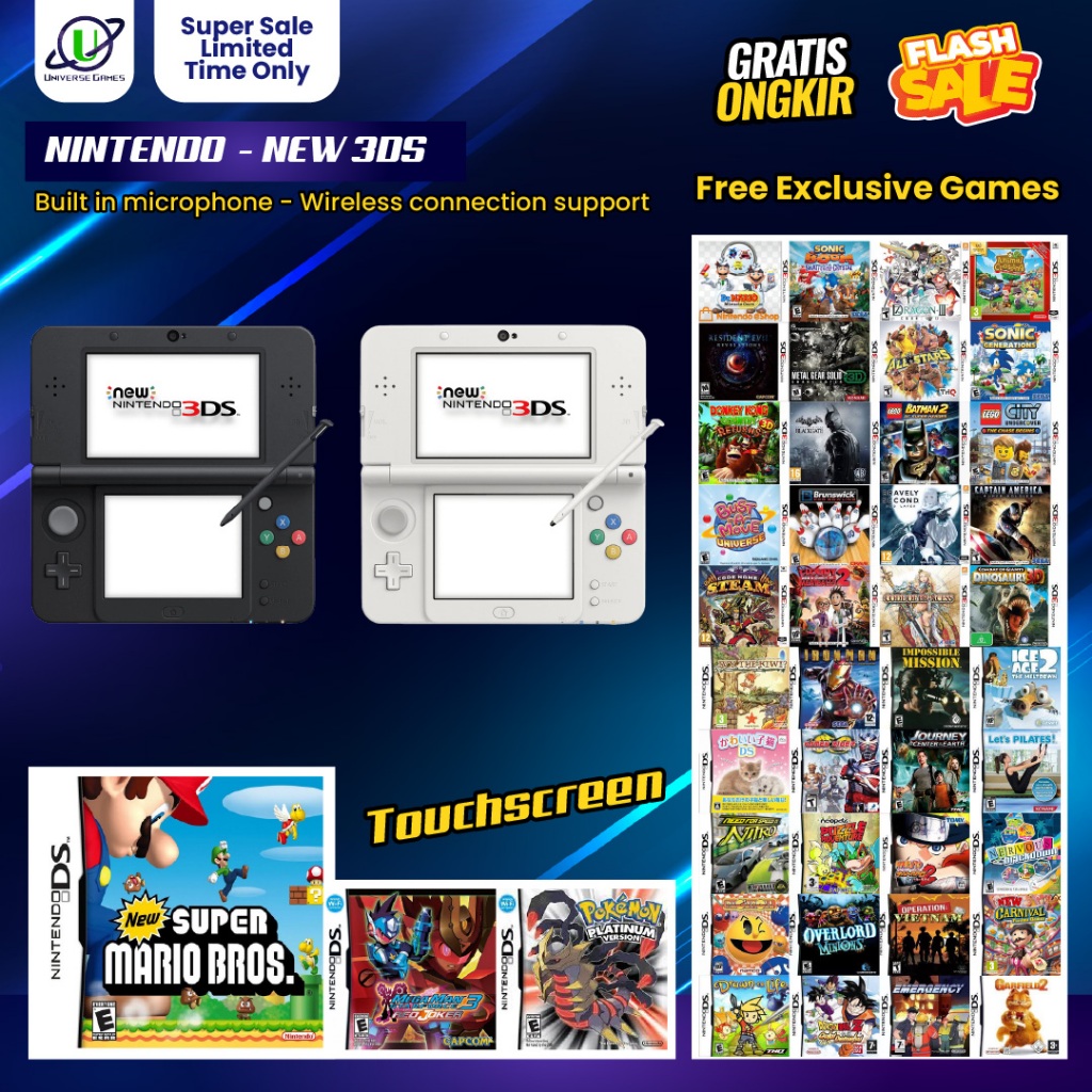 Jual Nintendo Second Mesin Original Type New 3DS / New 3DS LL / New 2DS LL - Nitendo Garansi 1 ...