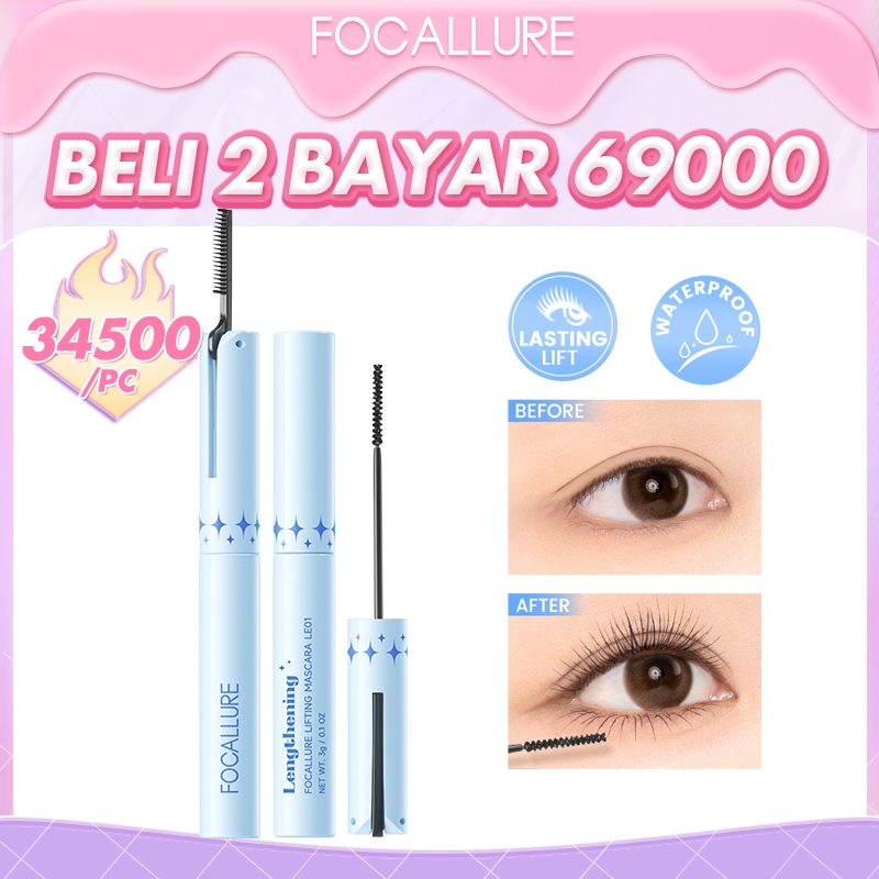 Jual FOCALLURE Pro-Length 2MM Ultra-fine Waterproof Mascara Extra Curl ...
