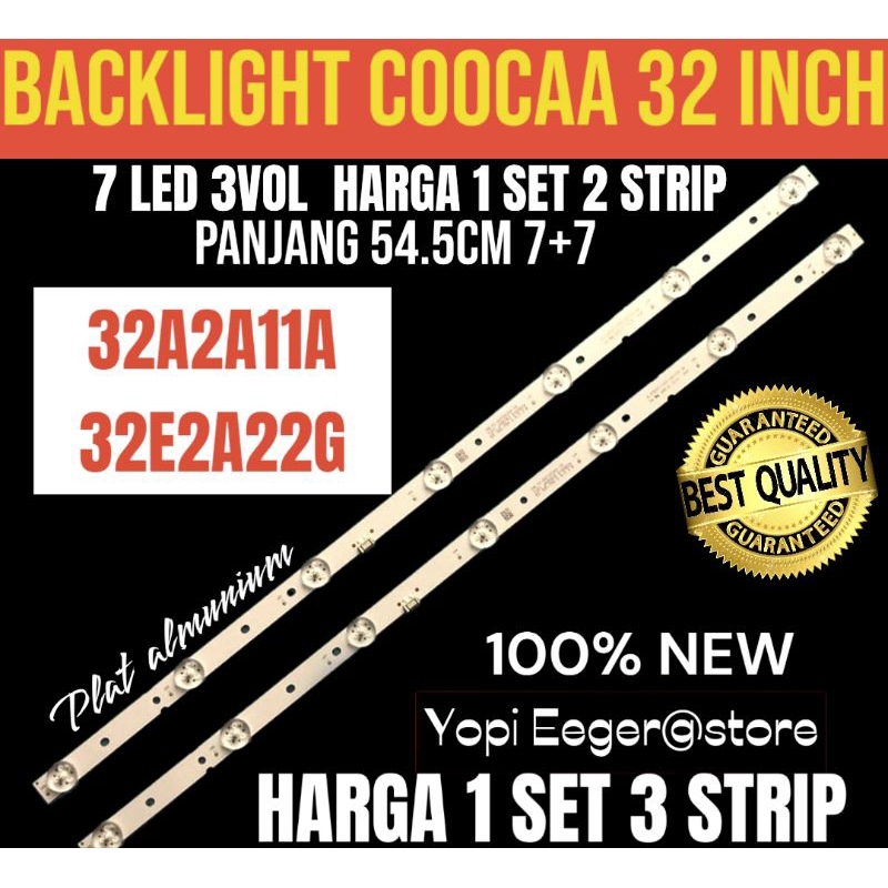 Jual BACKLIGHT TV LCD LED COOCAA 32A2A11A- 32E2A22G | Shopee Indonesia