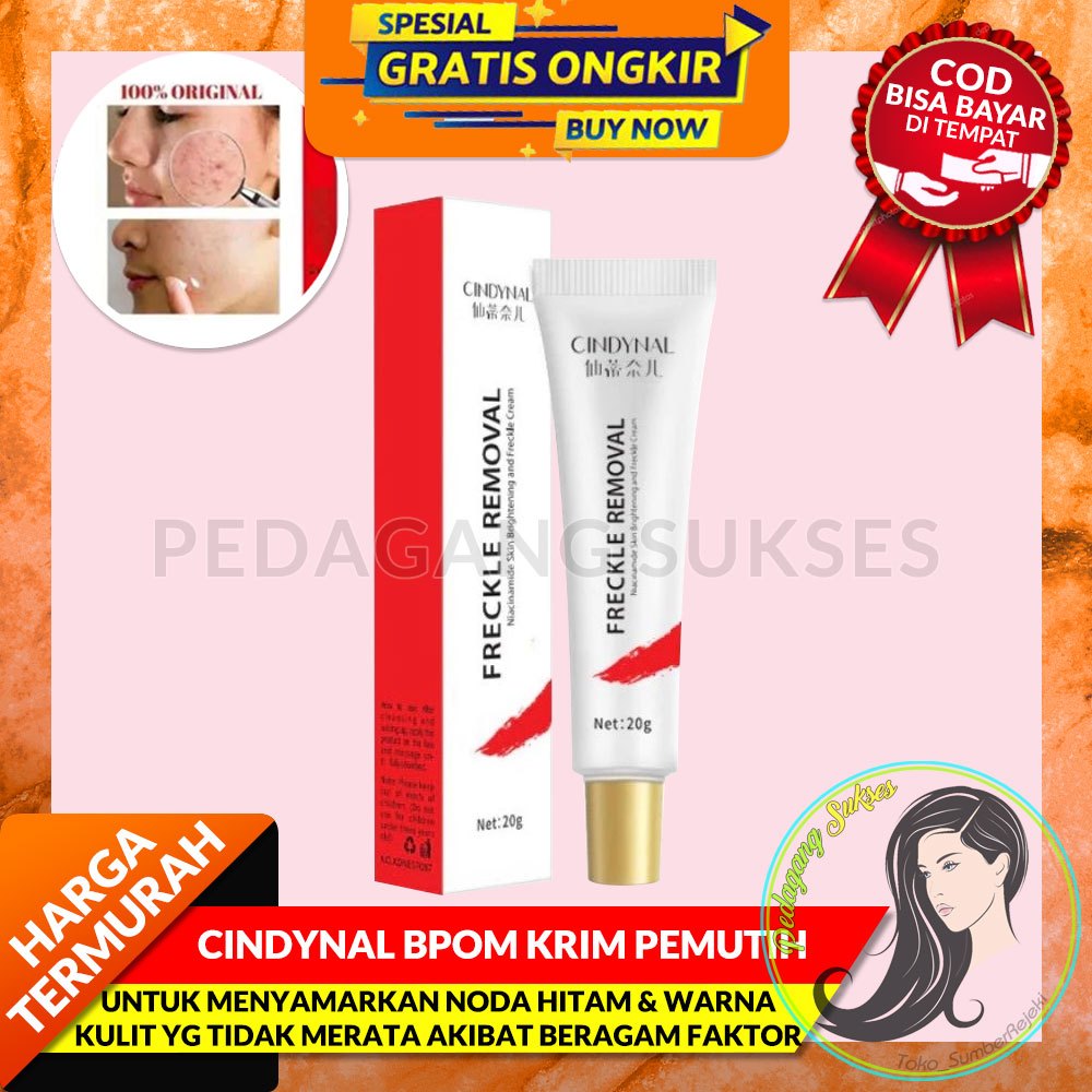 Jual CINDYNAL Krim Pemutih Wajah Whitening Freckle Cream Remove Dark Spots Anti Freckle Anti ...