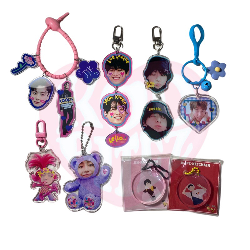 Jual PRELOVED KEYCHAIN KEYRING BTS BANGTAN RM JUNGKOOK TAEHYUNG JIN ...