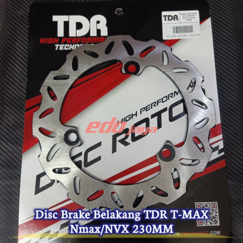 Jual Disc Brake TDR Piringan Cakram Belakang TDR TMAX Nmax Old Nmax New Aerox NVX | Shopee Indonesia