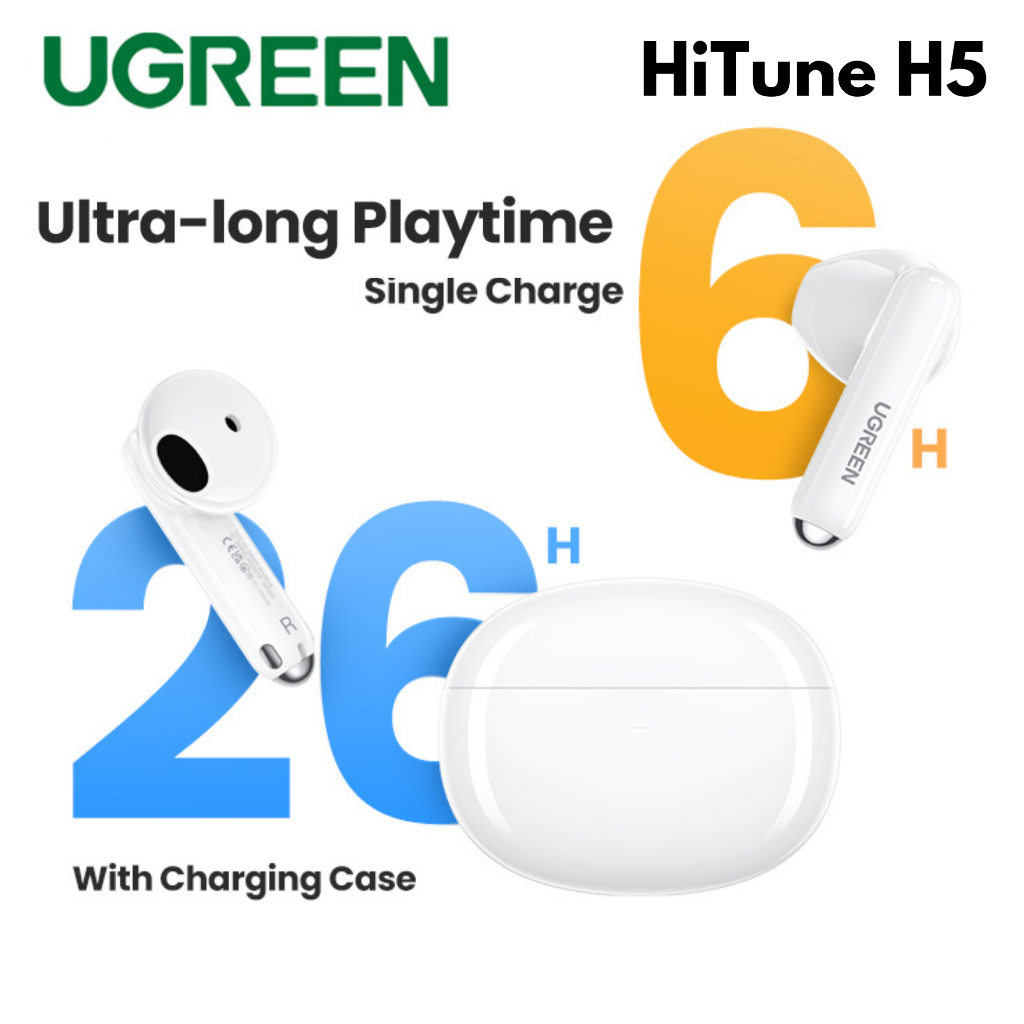 Jual Ugreen TWS HiTune H5 Headset Wireless Bluetooth 5.3 Earbuds 15612 | Shopee Indonesia