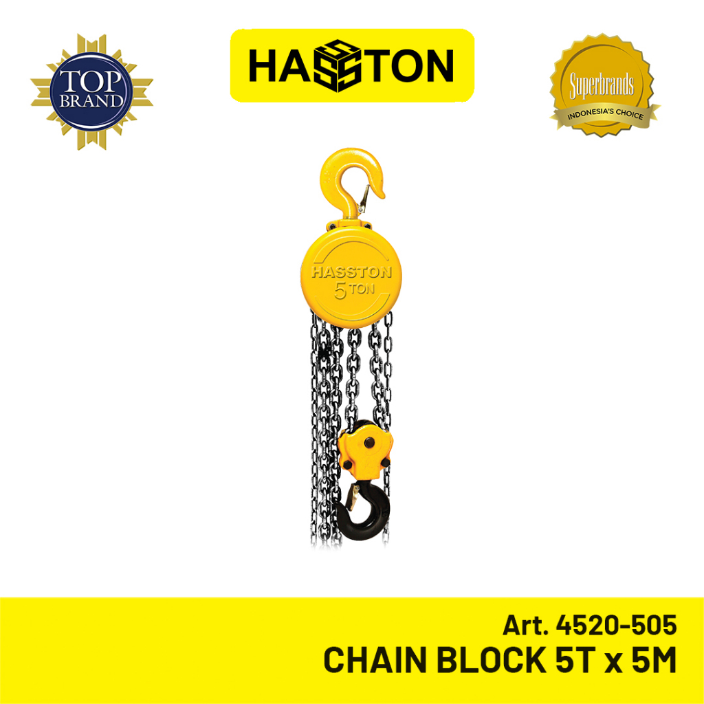 Jual Hasston Chain Block / Takel 5 Ton x 5 Meter (4520-505) | Shopee ...