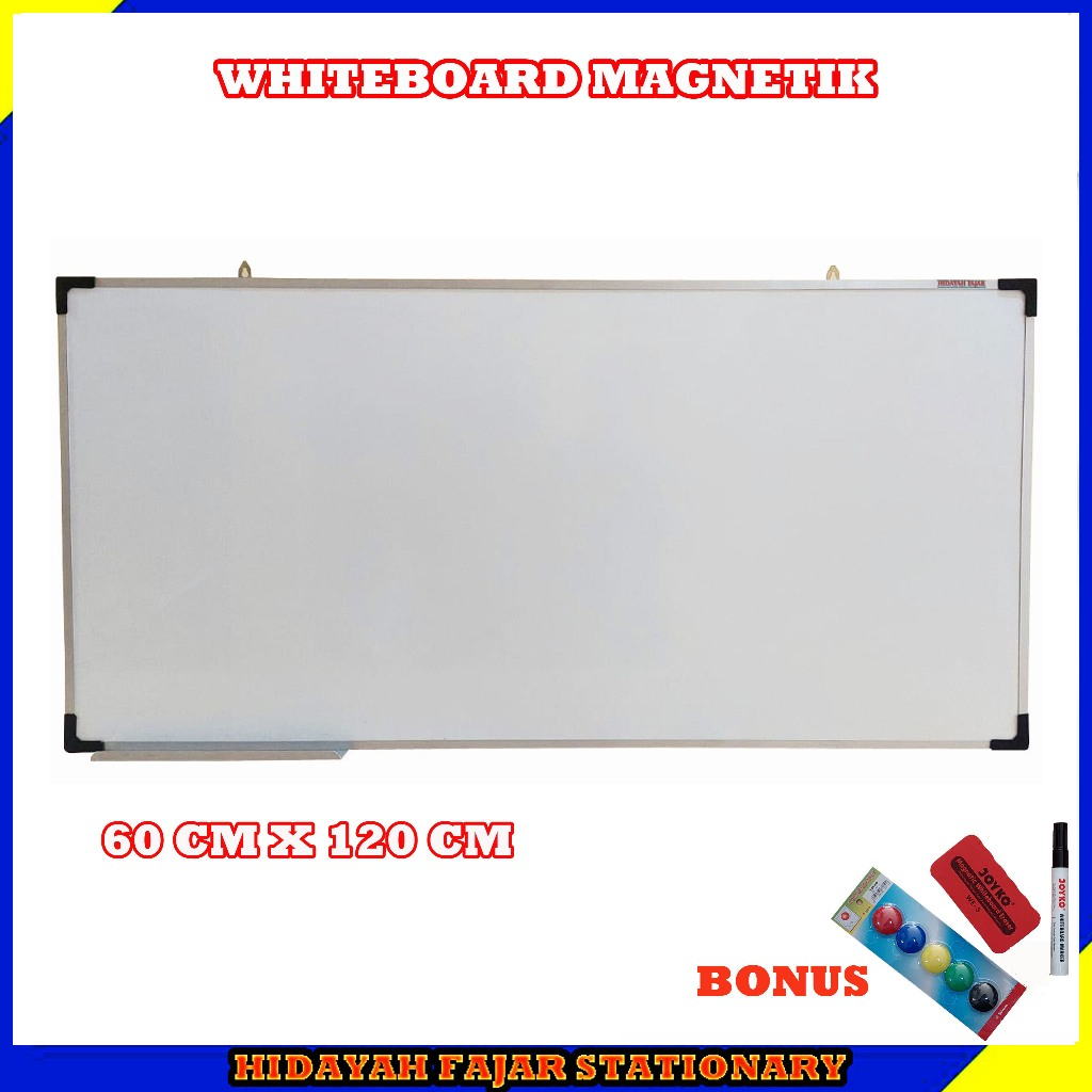 Jual Papan Tulis Magnet - Papan Whiteboard 60 x 120 - Whiteboard ...