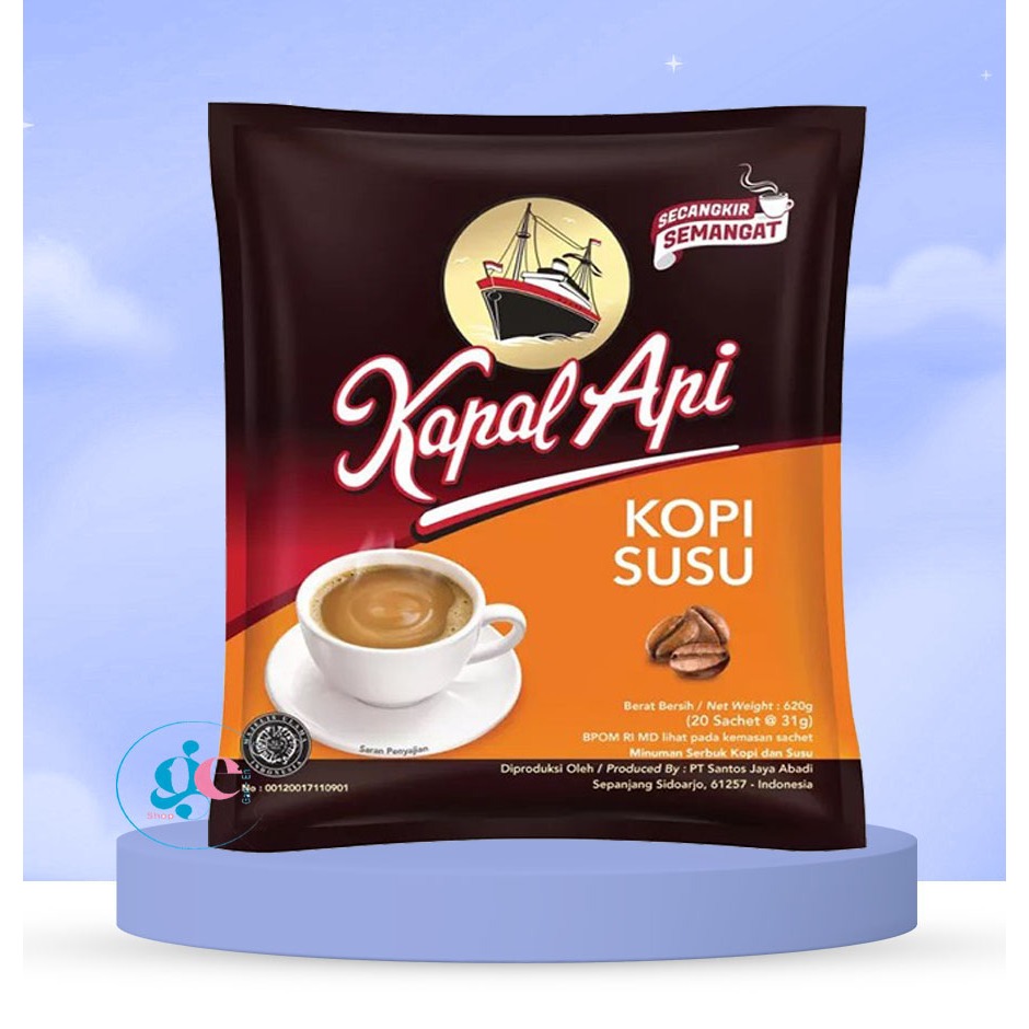 Jual Kapal Api Kopi Susu Polybag 20 x 31 Gr - Kapal Api Special Mix ...