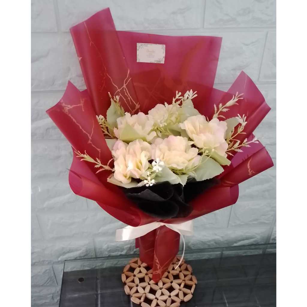 Jual Buket Bunga Palsu / Buket Kekinian / Buket Simpel / Buket Murah ...